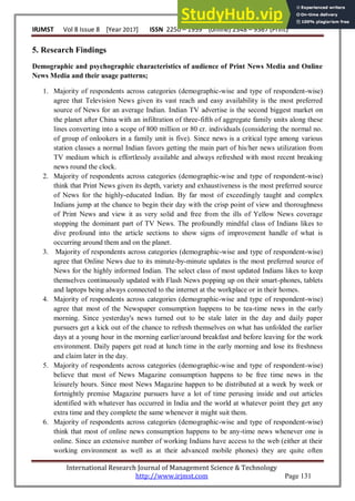 A Comparative Analysis Of Print Vs. Online News Media Parveen | PDF