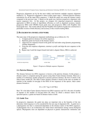 A COMPARATIVE ANALYSIS OF PROGRESSIVE MULTIPLE SEQUENCE ALIGNMENT APPROACHES | PDF
