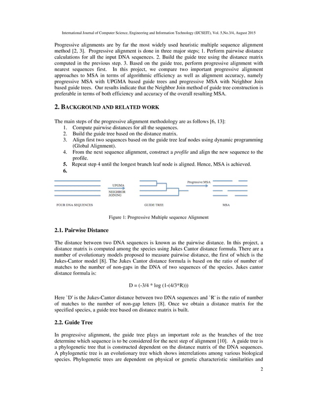 A COMPARATIVE ANALYSIS OF PROGRESSIVE MULTIPLE SEQUENCE ALIGNMENT APPROACHES | PDF