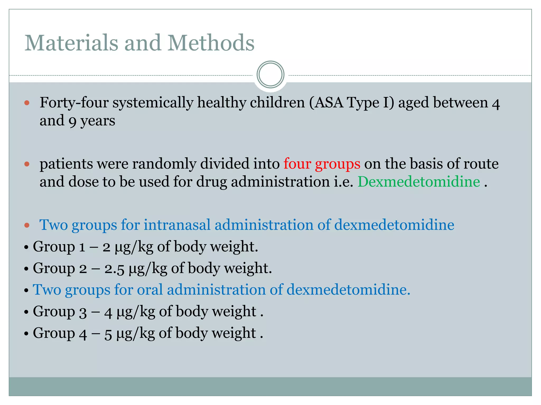 A comparative assessment of intranasal and oral | PPTX