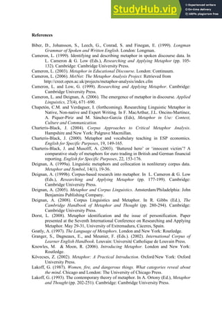 A Comparative Corpus-Driven Study Of Animation Metaphor In Native And Non-Native Student Writing ...