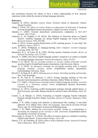 A Comparative Literature Review Of The Studies On Drama In English ...