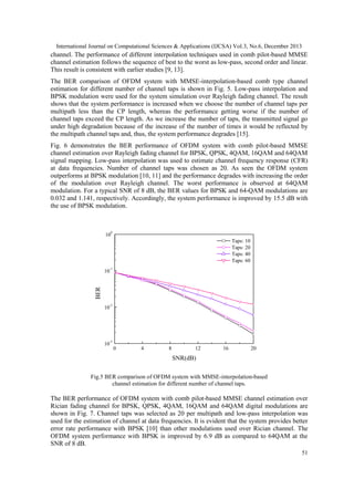 A COMPARATIVE PERFORMANCE STUDY OF OFDM SYSTEM WITH THE IMPLEMENTATION OF COMB PILOT-BASED MMSE ...