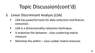 A comparative review of various approaches for feature extraction in ...