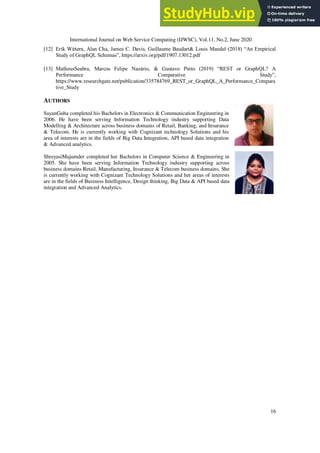 A COMPARATIVE STUDY BETWEEN GRAPH-QL Amp RESTFUL SERVICES IN API ...