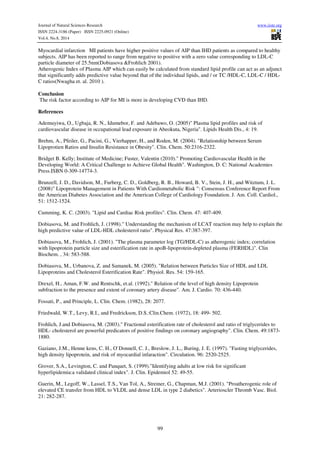 A comparative study for some atherogenic indices in sera of | PDF