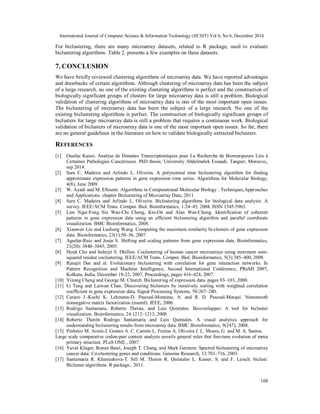 A comparative study of clustering and biclustering of microarray data | PDF