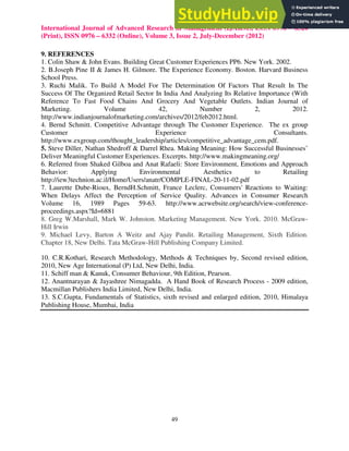 A COMPARATIVE STUDY OF CUSTOMER EXPERIENCE IN CAF COFFEE DAY VS BARISTA | PDF