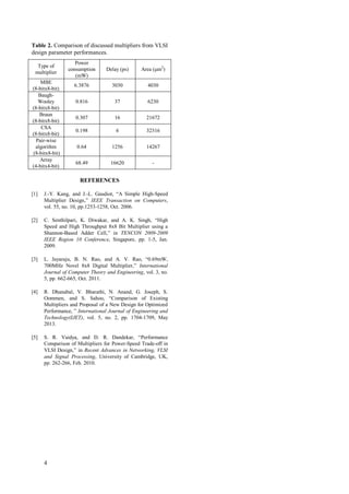A comparative study of different multiplier designs | PDF