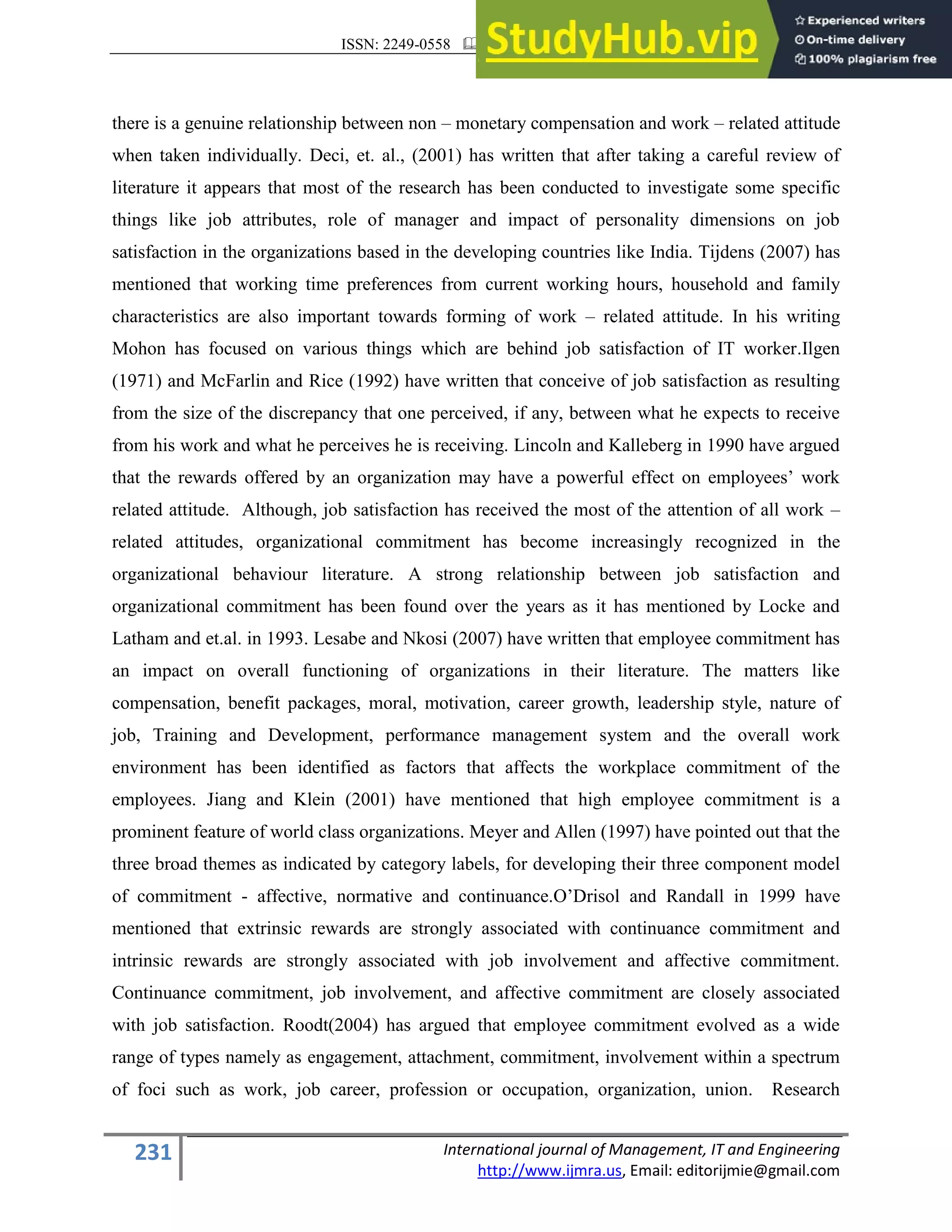 A Comparative Study Of Employee-Attitude Of Permanent And Temporary ...
