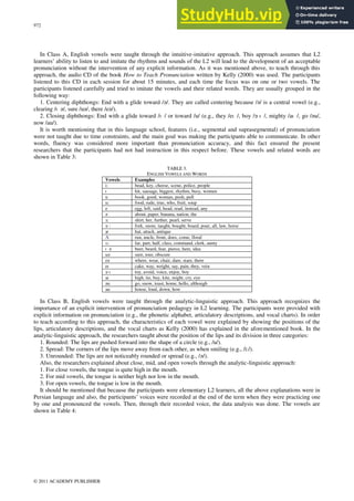 A Comparative Study Of Intuitive-Imitative And Analytic-Linguistic Approaches Toward Teaching ...