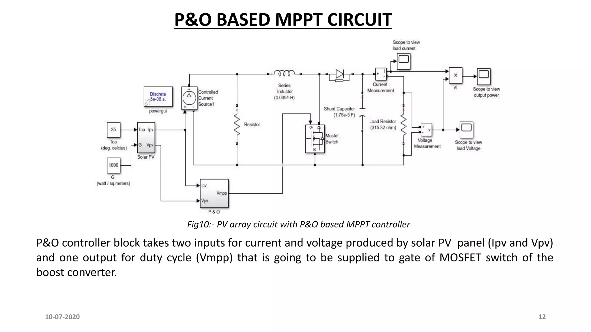 MPPT using P&O method and ANN method in solar PV array | PPTX
