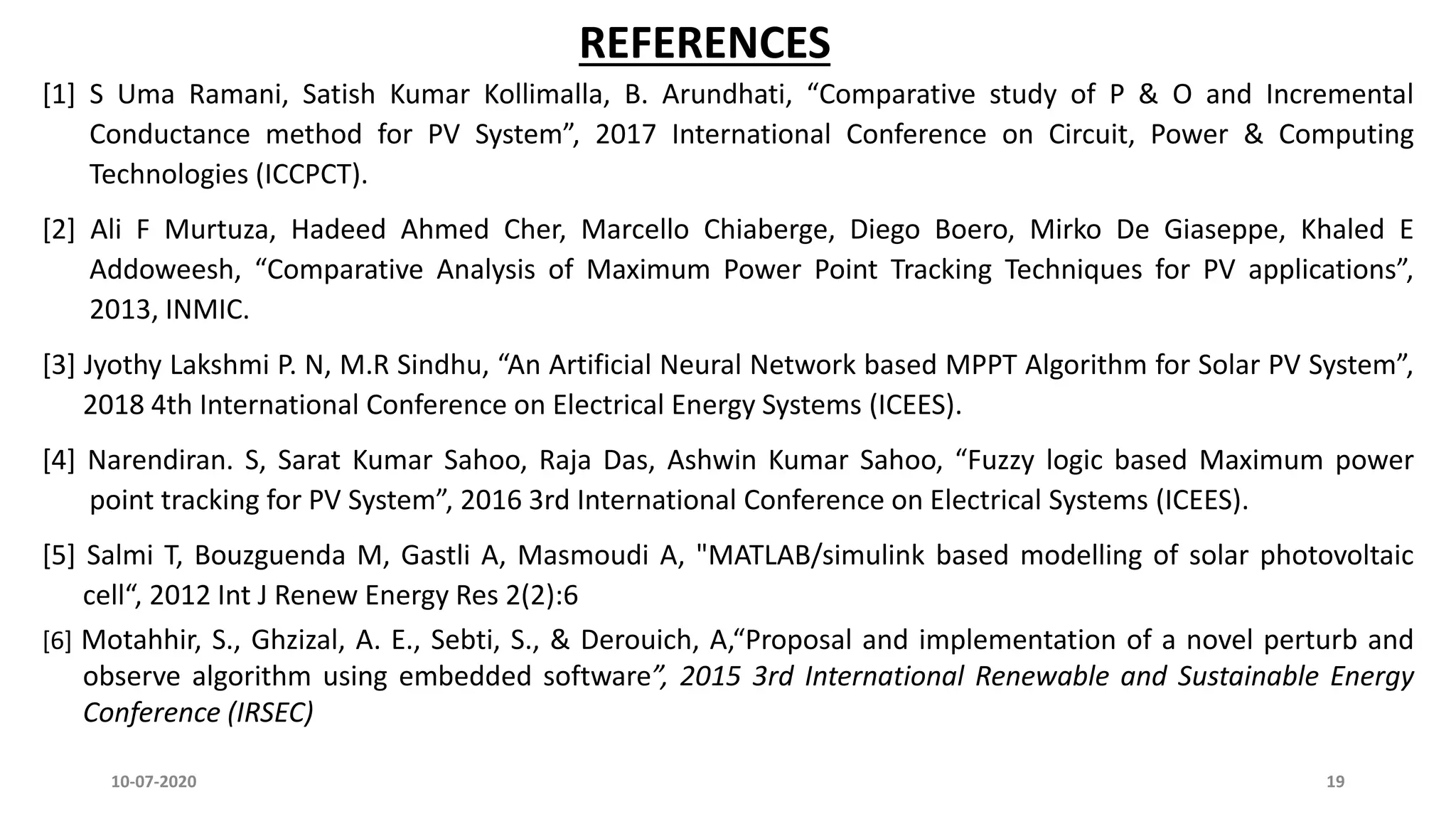 MPPT using P&O method and ANN method in solar PV array | PPTX