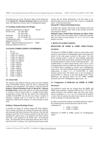 A comparative study of omrf & smrf structural system | PDF