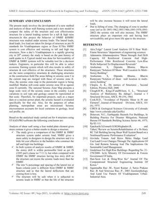 A comparative study of omrf & smrf structural system for tall & high ...