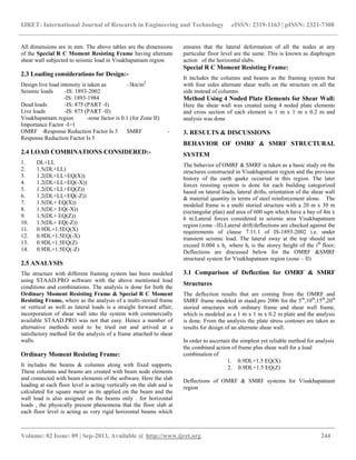A comparative study of omrf & smrf structural system for tall & high ...