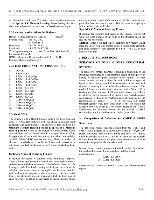 A comparative study of omrf & smrf structural system for tall & high ...