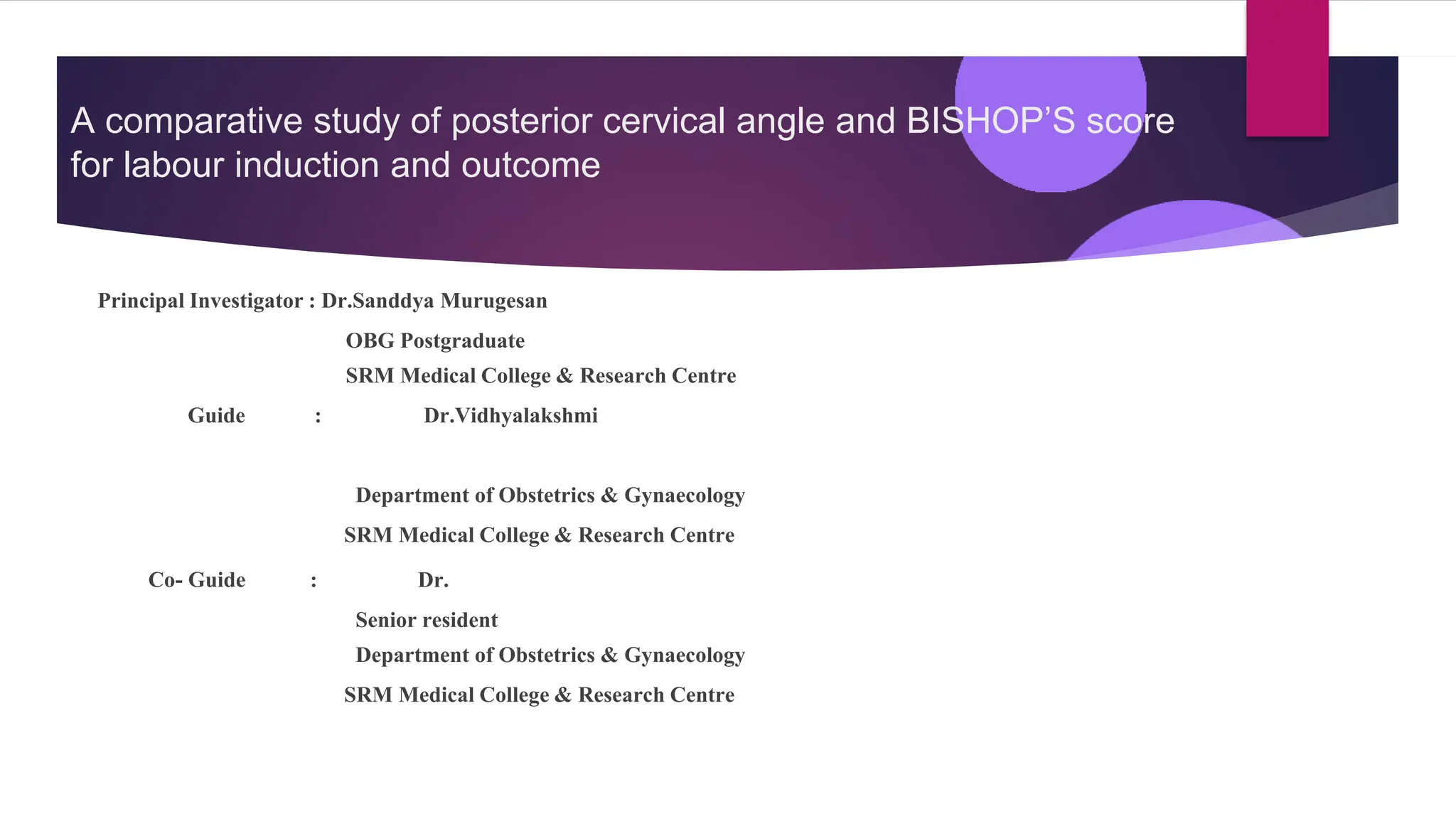 A comparative study of posterior cervical angle and BISHOP’S score for ...
