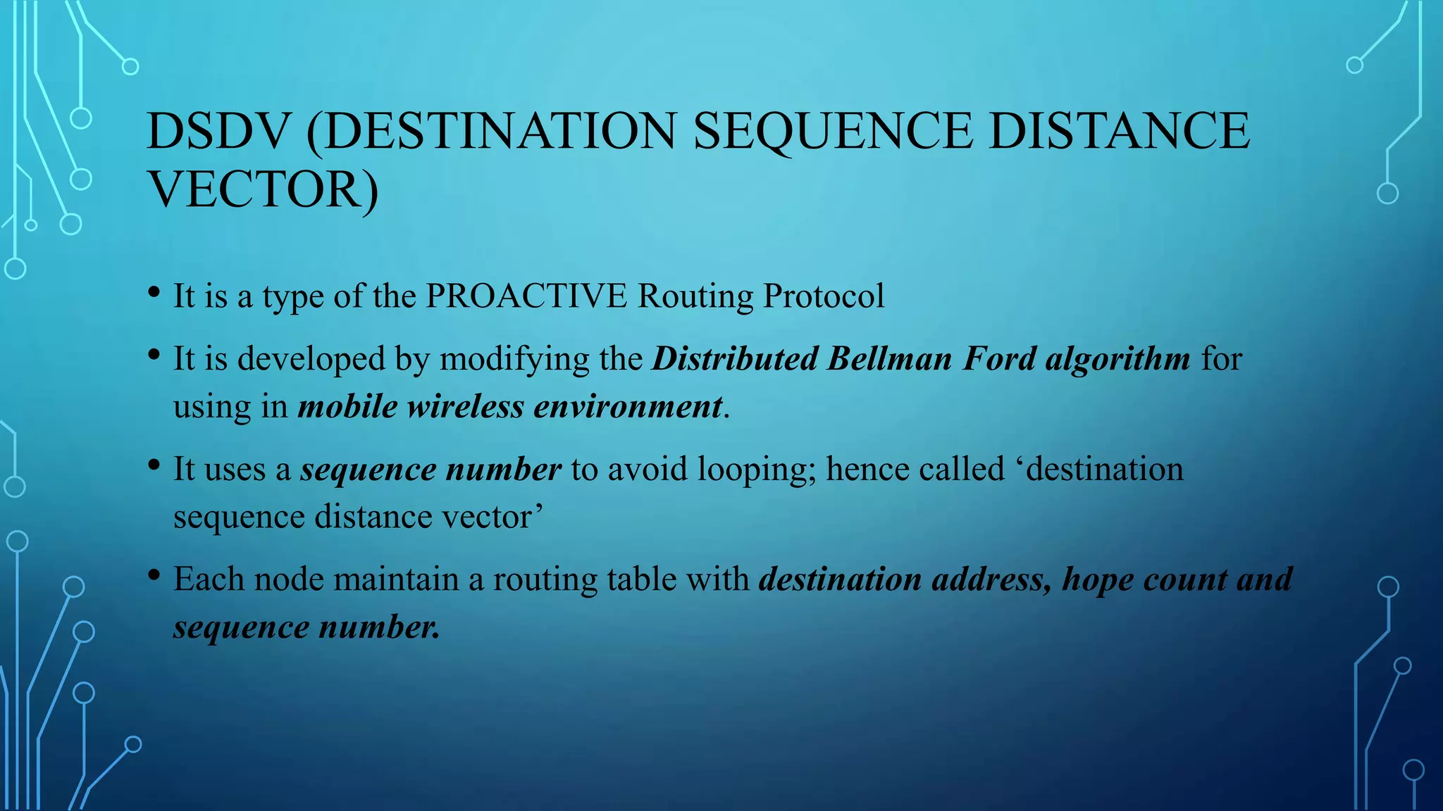 A comparative study of reactive and proactive routing | PPTX