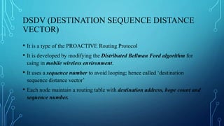 A comparative study of reactive and proactive routing | PPTX