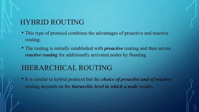 A comparative study of reactive and proactive routing | PPTX