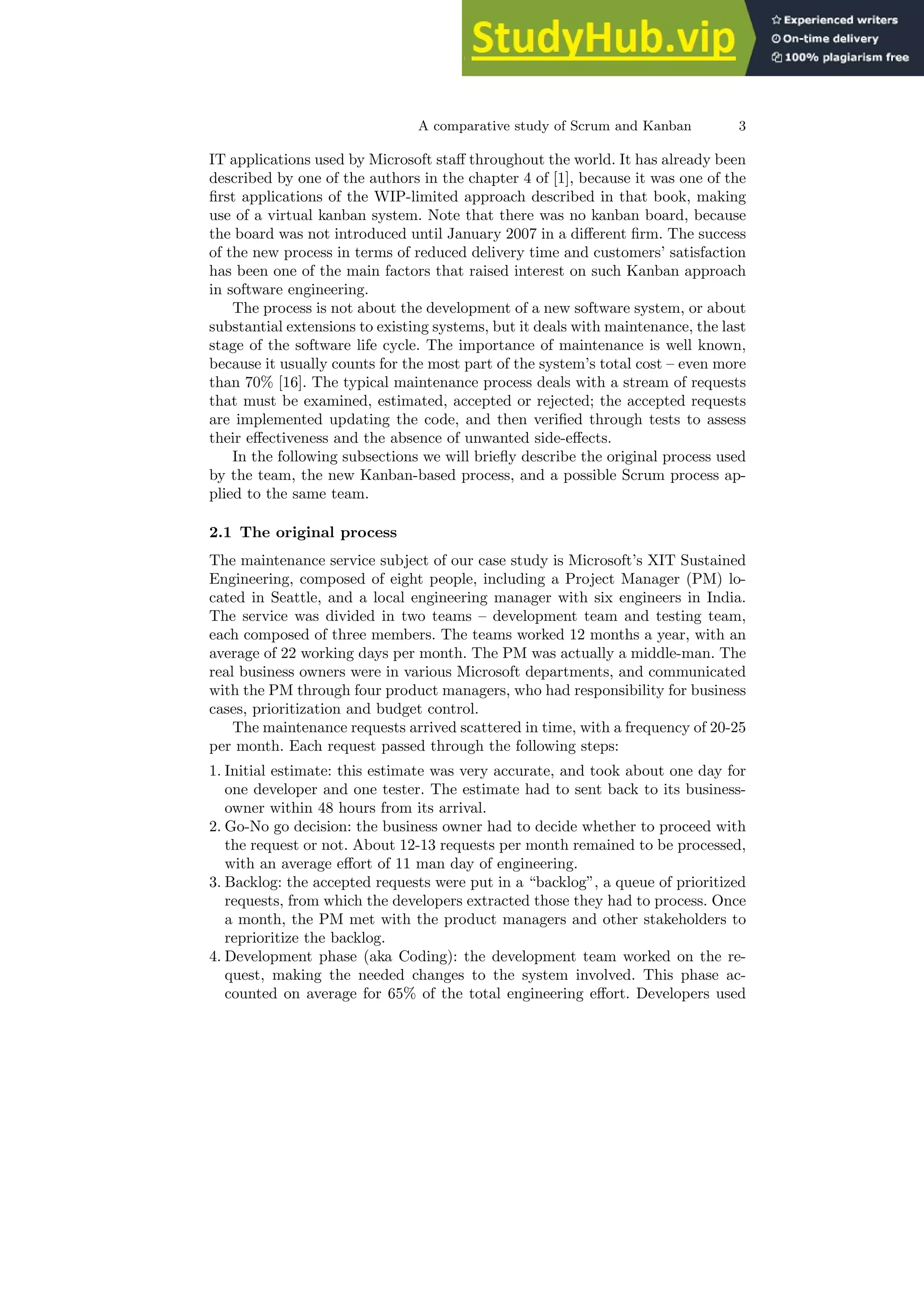 A Comparative Study Of Scrum And Kanban Approaches On A Real Case Study Using Simulation | PDF