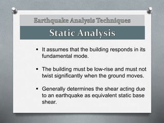 A comparative study of static and response spectrum analysis of a rc ...