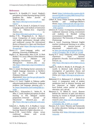 A Comparative Study Of The Effectiveness Of Online And Traditional ESL ...