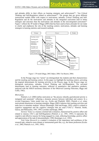 A Comparative Study Of The Effects Of Motivational And Attitudinal Factors On Studying ...