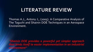 Design of Experiment (DOE): Taguchi Method and Full Factorial Design in ...