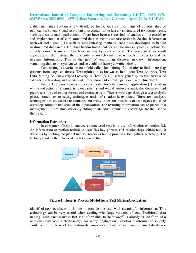 A comparative study on different types of effective methods in text mining | PDF | Search | Internet
