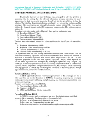 A comparative study on different types of effective methods in text mining | PDF | Search | Internet