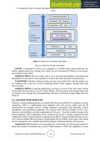 A COMPARATIVE STUDY ON GOOGLE APP ENGINE AMAZON WEB SERVICES AND ...