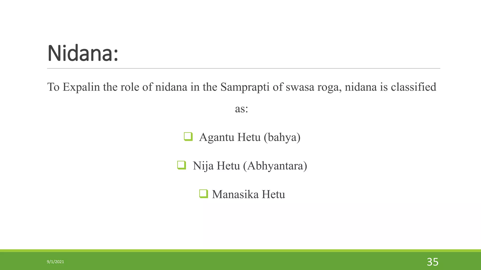 A comparative study on samprapti of swasa roga | PPTX