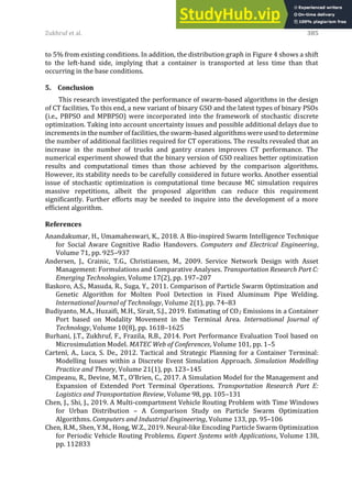 A Comparative Study On Swarm-Based Algorithms To Solve The Stochastic Optimization Problem In ...