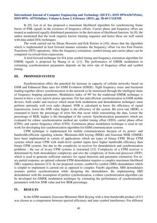 A comparative study on synchronization algorithms for various modulation techniques in gsm | PDF