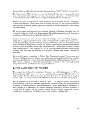 A comparative study on term weighting methods for automated telugu text categorization with ...