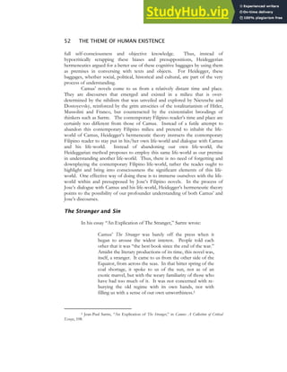 A Comparative Study On The Theme Of Human Existence In The Novels Of ...