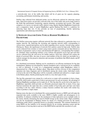 A comparative survey based on processing network traffic data using hadoop pig and typical ...