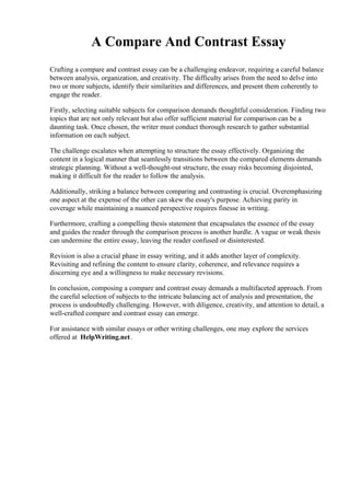 A Compare And Contrast Essay.pdf