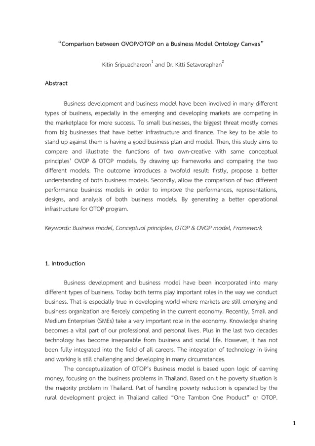 A comparison between OVOP and OTOP on a business model ontology | PDF