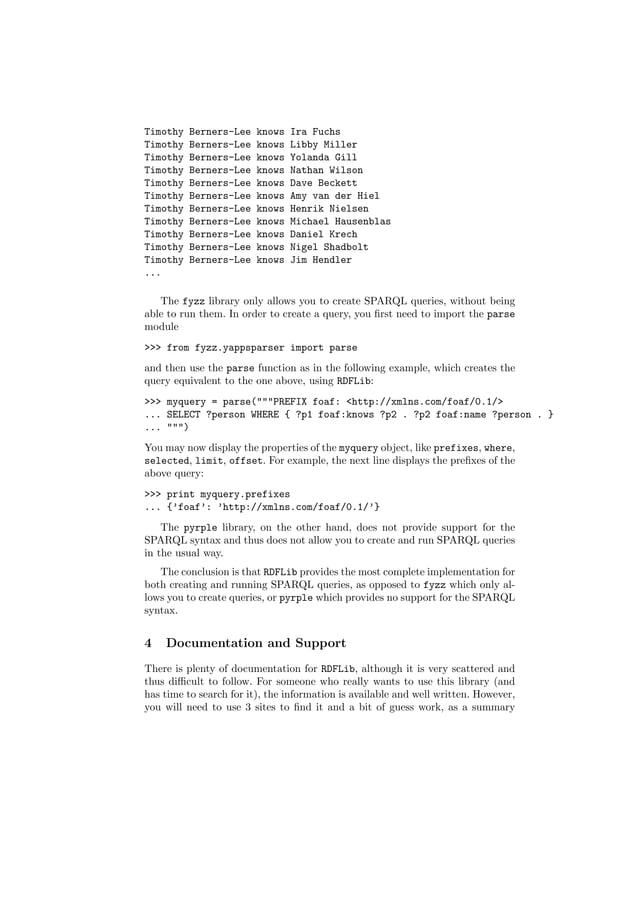 A Comparison Between Python APIs For RDF Processing | PDF