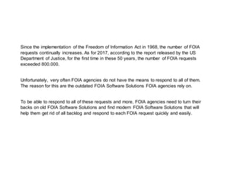 A Comparison Between The 2 Leading FOIA Software Solutions On The ...