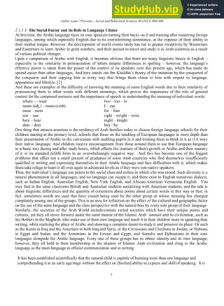 A Comparison Between The Arabic And English Languages | PDF