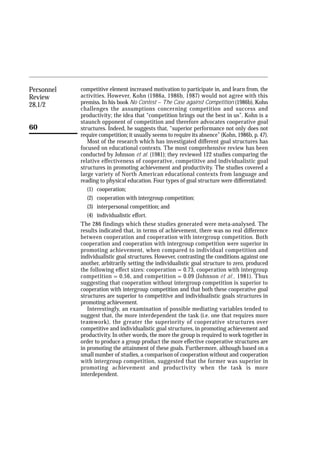 A comparison of a competitive and non competitive outdoor | PDF