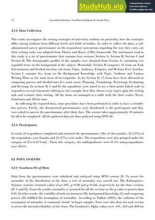 A Comparison Of ESL Writing Strategies Of Undergraduates And ...