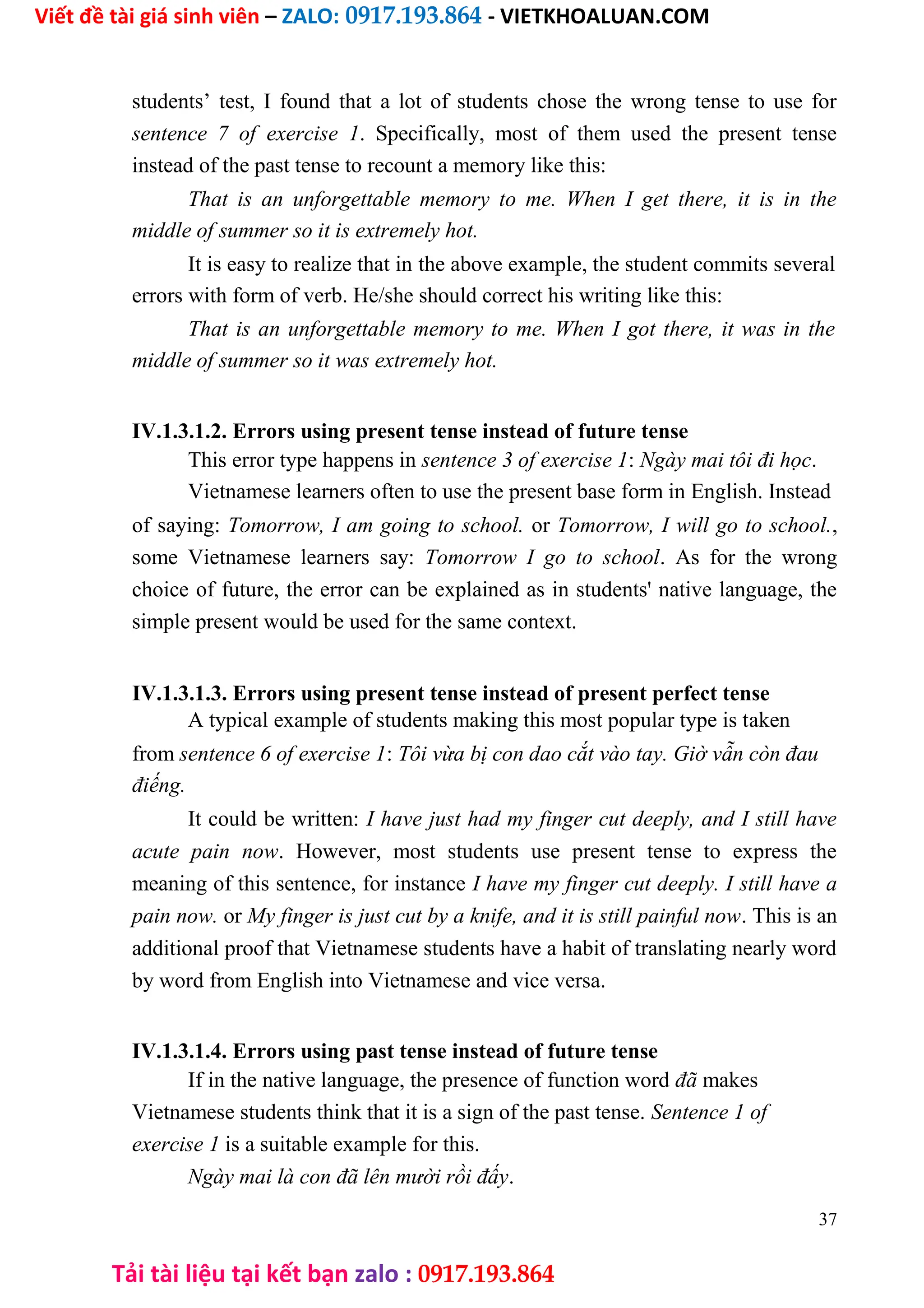 A Comparison Of Expression Of Tenses Between English And Vietnamese.doc