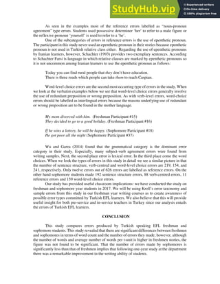 A Comparison Of Freshman And Sophomore EFL Students Written Performance ...