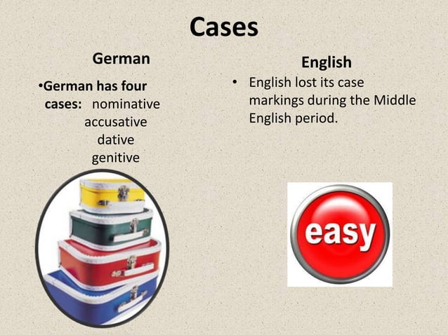 A comparison of german and english – | PPT