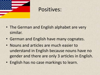 A comparison of german and english – | PPT